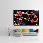 LEINWAND BILD ER XXL POP ART MIKE BOXER BOXKAMPF ABSTRAKT POSTER 150x90 ...