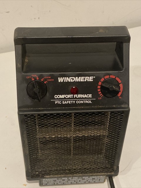 Windmere 1000 / 1500 Watt Portable Small Heater Model 3180 for sale ...