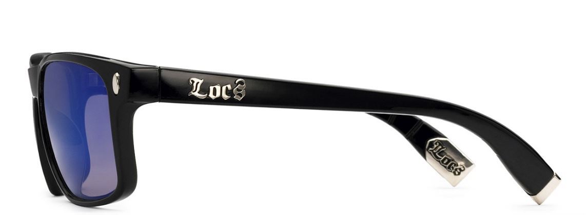 ** Authentic LOCS Sunglasses Square Shape (Blue Mirror Lens Men's ...