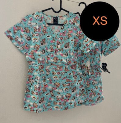 tokidoki X koi Happiness Medical scrub top- DONUTELLA COTTONCANDY - XS ...