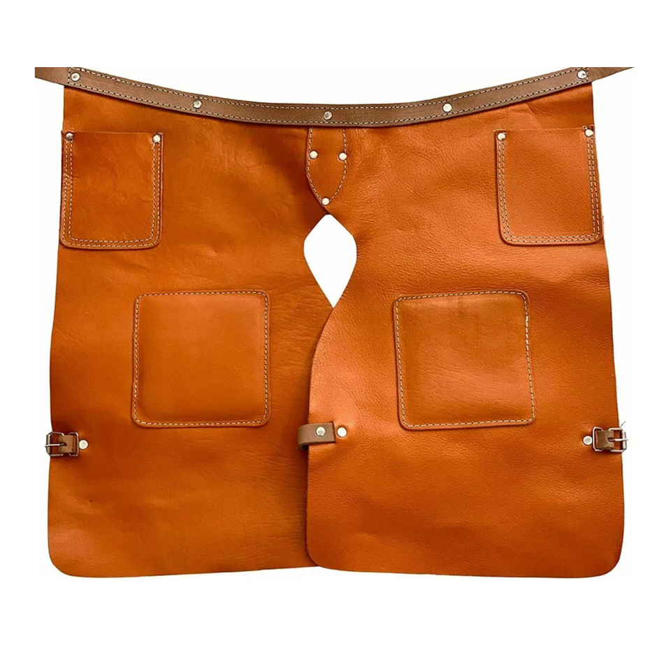 Men Genuine Cow Leather Chap Rider Chaps Café Racer Leather Chaps ...