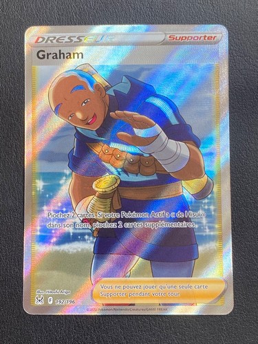 CARTE POKEMON FR EB ORIGINE PERDUE - GRAHAM 192/196 FULL ART ULTRA RARE ...