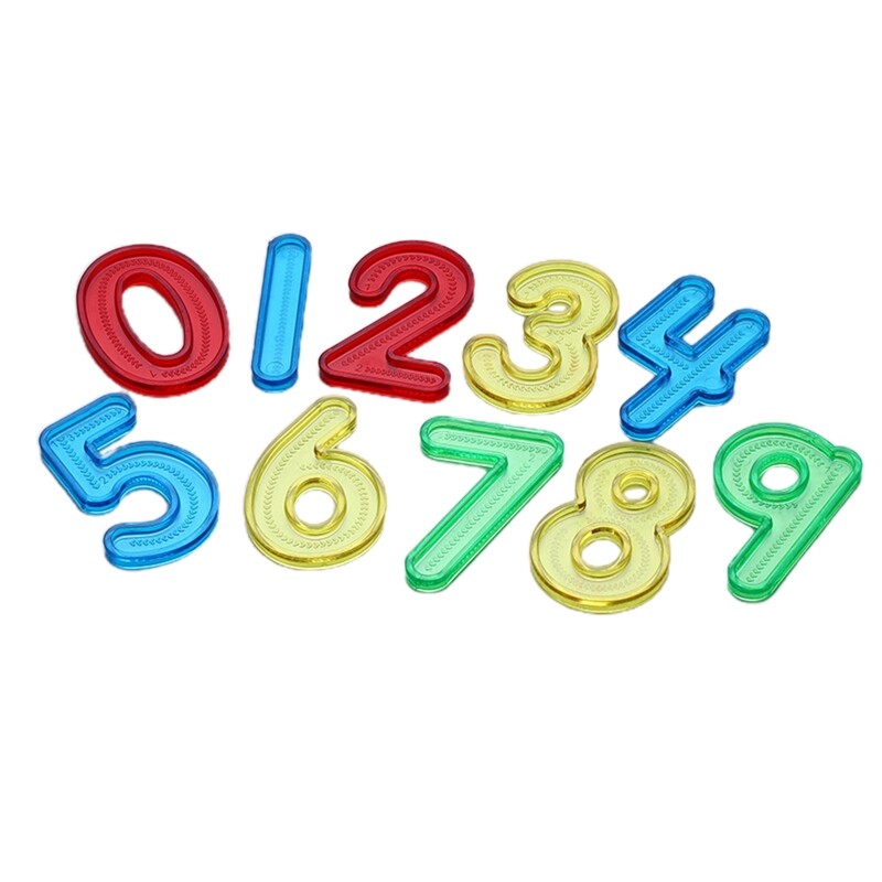 Teaching Number Math Toy Plastic Tracing Education Toy Toddler ...