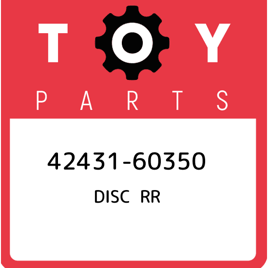 42431-60350 Toyota Disc rr 4243160350 Genuine OEM Part for sale online ...