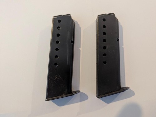 Two (2) Sig Sauer P6, P225 9mm 8 Rd. Magazines Mags Zipper Back not ...