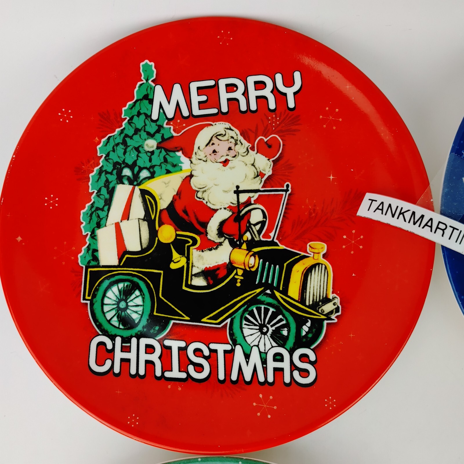 Mr Christmas Dish Plates Dessert Salad Santa Frosty Rudolph Nostalgic ...