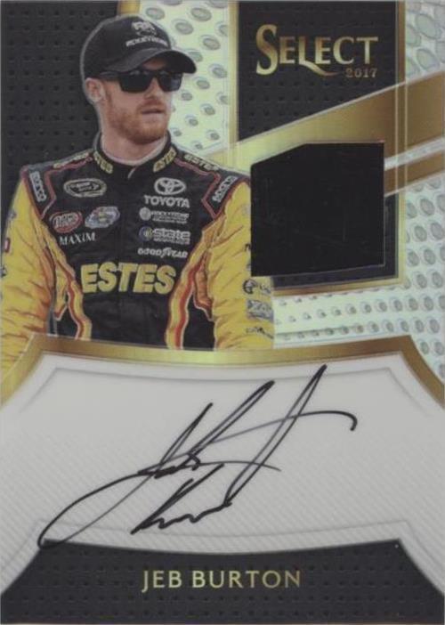 2017 Panini Select - Signature Swatches Jeb Burton #SS-JB (AU, MEM) for ...