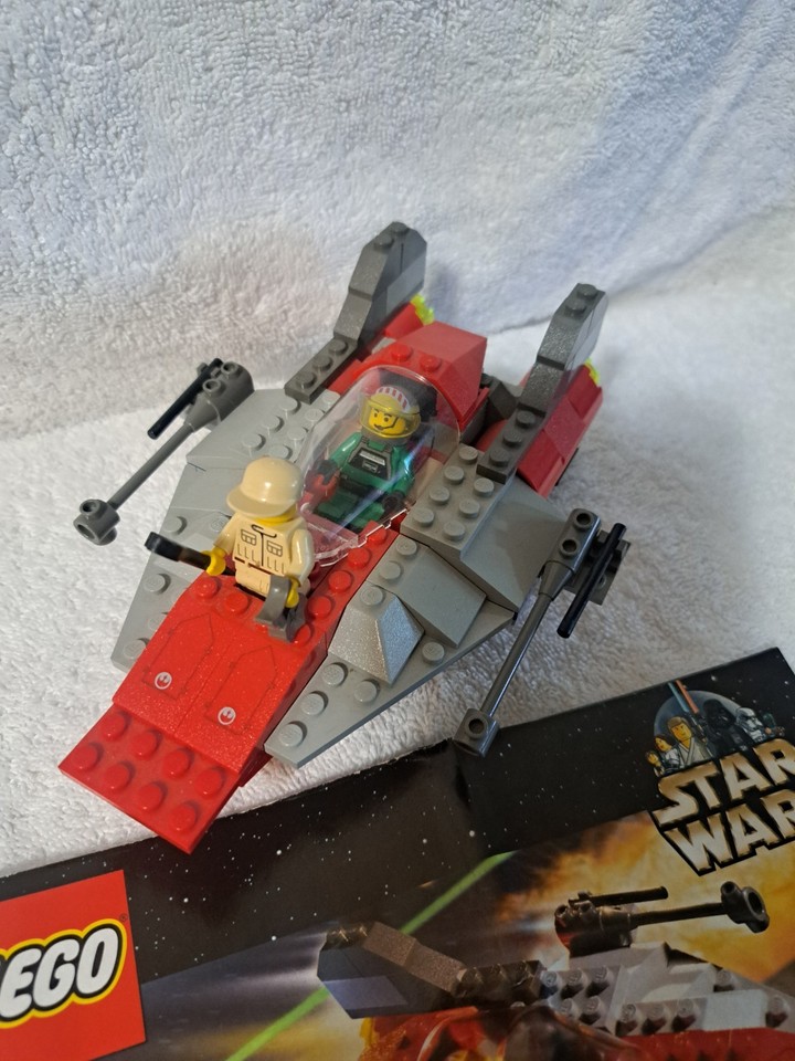 LEGO 7134 Star Wars A-Wing Fighter Complete with Instructions Vintage ...