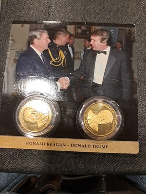 Donald Trump and Ronald Reagan Commemorative Coin Set, Coins of America ...