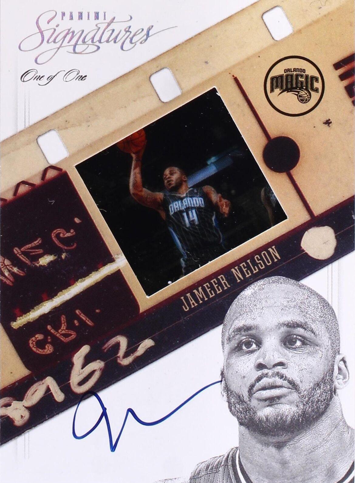 2012-13 Panini Signatures - Signatures Film Jameer Nelson #40 Platinum ...