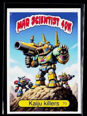 Mad Scientist 40K GPK Spoof 1st Redux CHASE #'d 1/7 Kaiju Killers ...