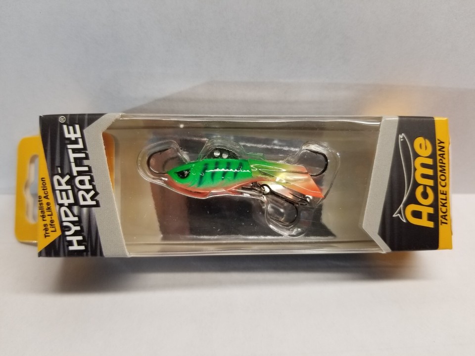 🔥Hyper-Rattle.Jigging Minnow Bait UV Glow Rattle Ice Acme Tackle U PICK ...