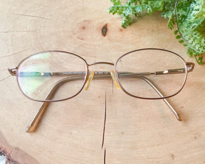 Chelsea Morgan 83 BRN Brown Bronze Gold Metal Frame 50-18-137 Glasses ...