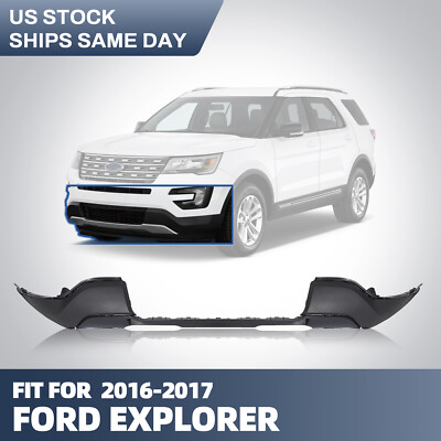 Front Bumper Lower Valance For 2016-2017 Ford Explorer Textured ...