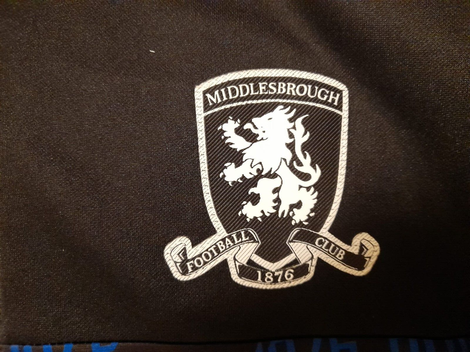 Middlesbrough FC Football Large Tracksuit Top Black Errea 2024-25 BNWT ...