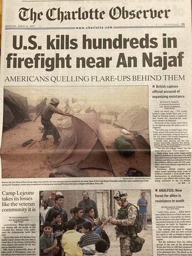 Iraq War Battle of Najaf March 26 2003 Historic Military Collectible ...