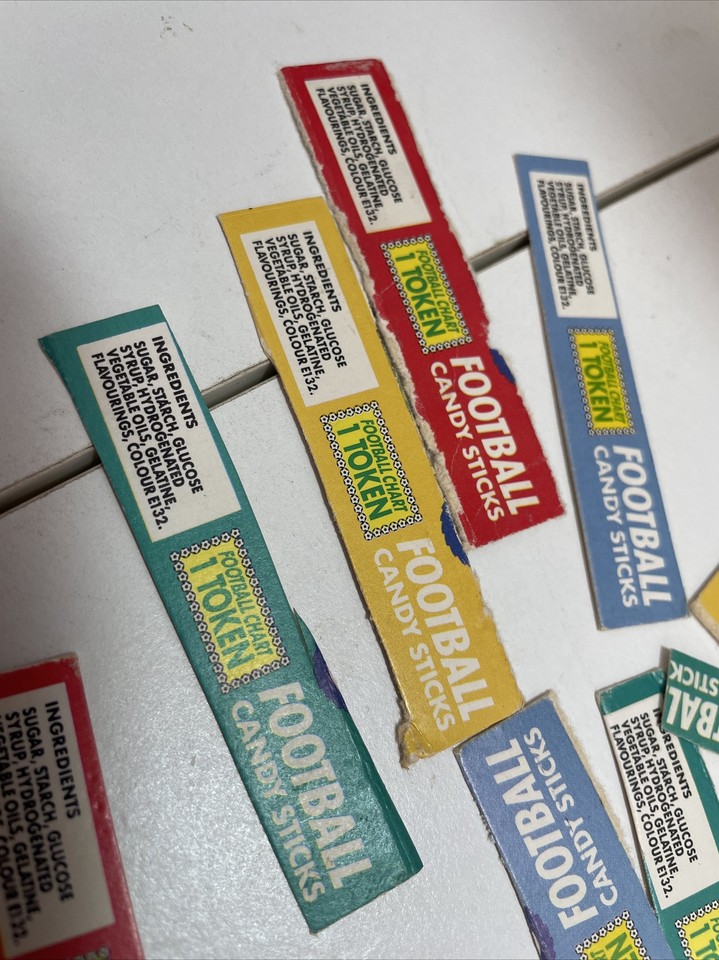 Barratt Football Chart Candy Sticks Sweet Cigarettes Packet Box 70s 80s ...