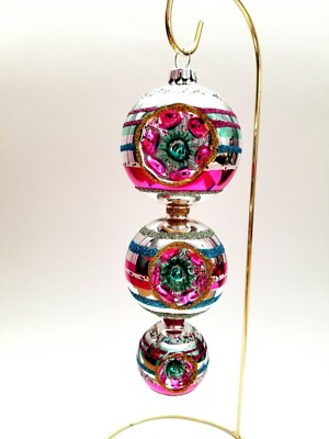 Christopher Radko - Shiny Brite #4027654 Vintage Celebration Triple ...