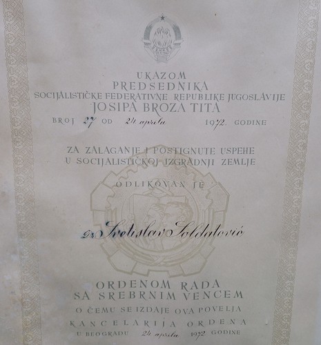 YUGOSLAVIA SERBIA 1972 JNA SFRJ LARGE DOCUMENT ORDER LABOR 3rd CLASS | eBay