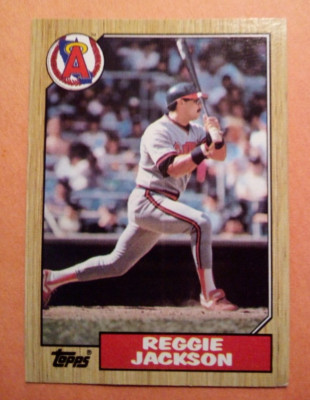 1987 Topps #300 Reggie Jackson Angels | eBay