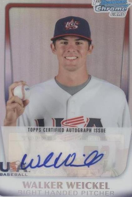 2011 Bowman Chrome - USA 18u National Team Refractors Walker Weickel ...