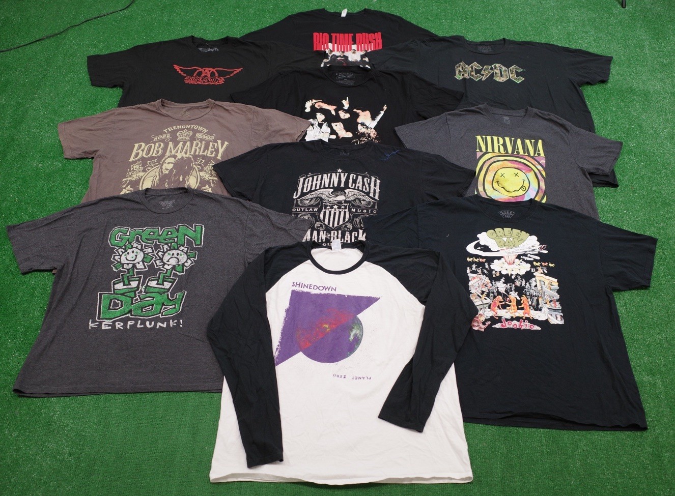 Lot of 10 Rock N Roll Band Concert Tour T-Shirt Tees Mens Size 2XL Rock ...