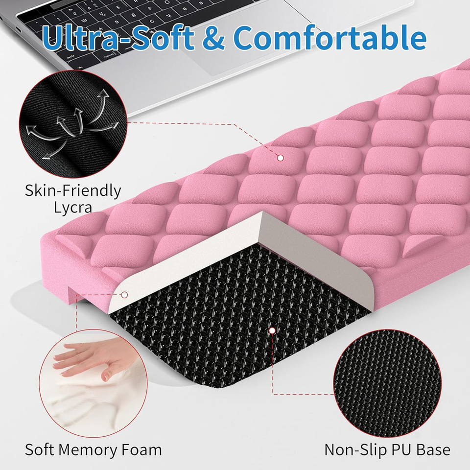 L-Shaped Desk Elbow Pad for Desk, Memory Foam Elbow Support Padding ...