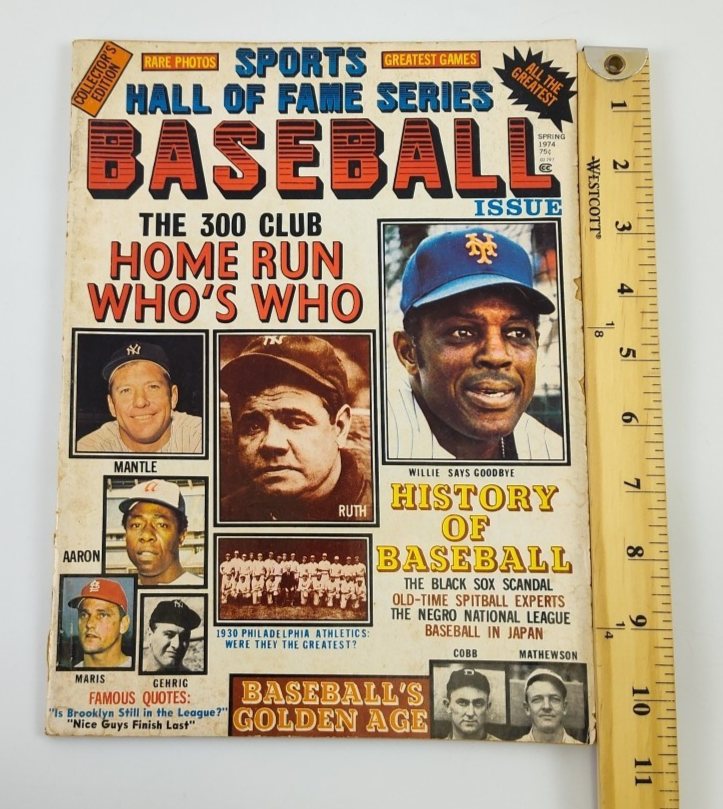 Vintage Baseball Magazine Lot Of 11 50s 60s 70s Digest Sport Mays ...