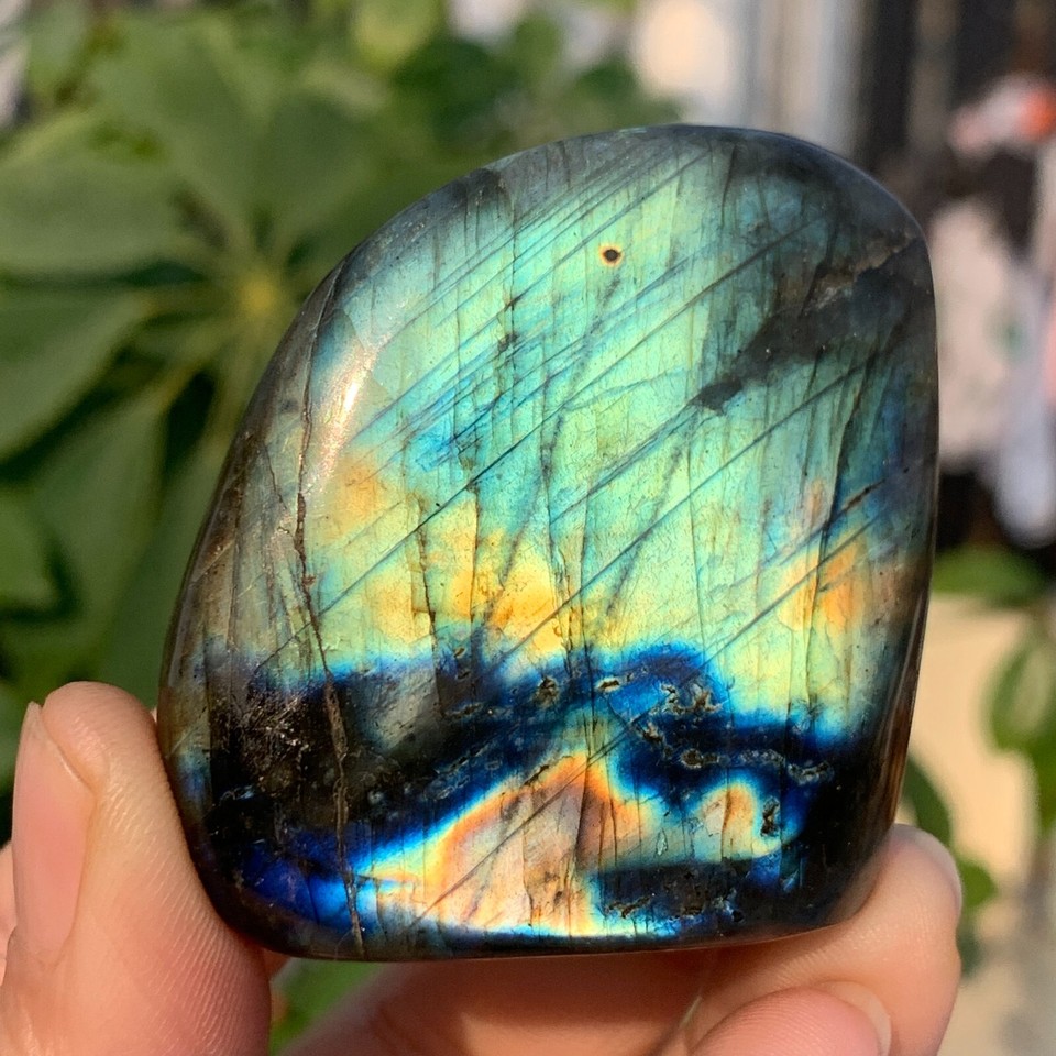 108g Amazing Natural Purple Labradorite Quartz Crystal Specimen Healing ...