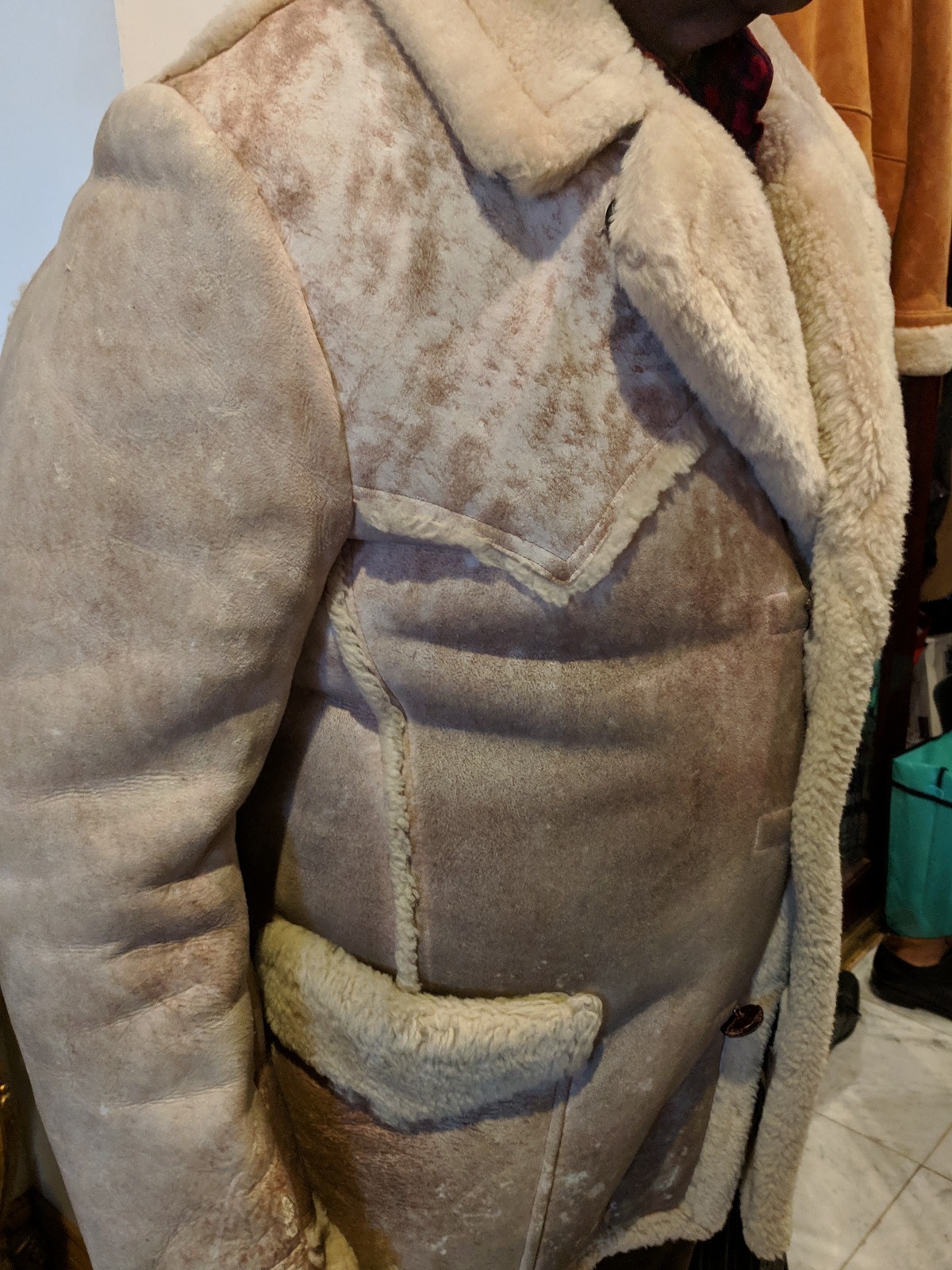 VTG Robert Lewis Brand Genuine Shearling Rancher Coat size 46 | eBay