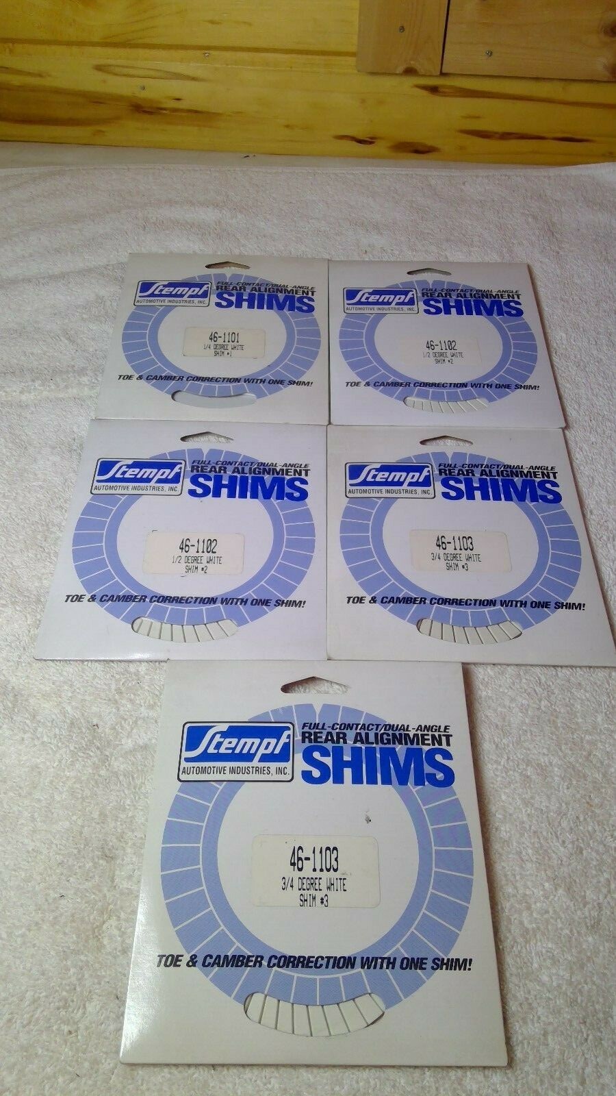 Lot of 5 New Full Contact Dual Angle Rear Alignment Shims (SS) | eBay