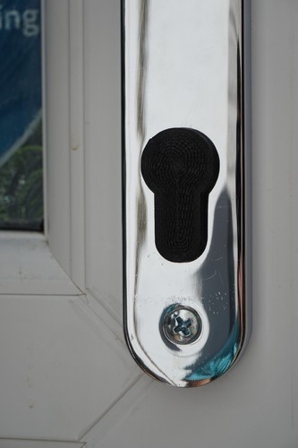 Keyhole Lock Cover Door Lock Cover Draft Draught Excluder Cap PushFit ...