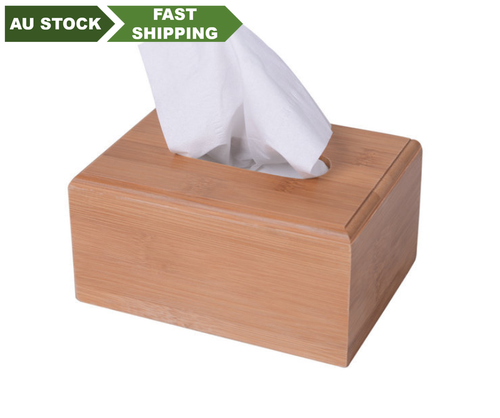 Natural bamboo tissue box holder container bamboo storage choice | eBay