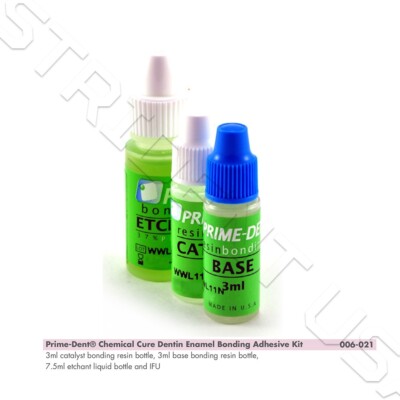 Prime-Dent Chemical Cure Composite Bonding Resin Kit Refill 3 ml Bond ...