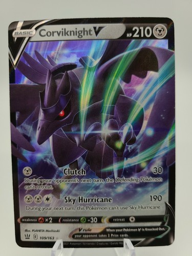 Pokemon Card-Corviknight V 109/163 - Battle Styles Full Art Ultra Rare ...