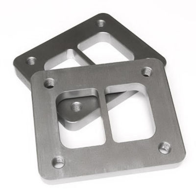 GARRETT T04 Divided Turbine Inlet Flange Mild Steel T4,Tapped,M10 X 1.5 ...