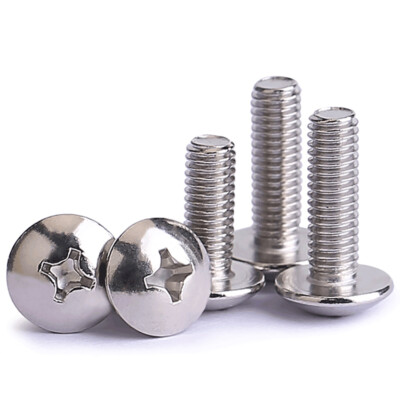 M4 M5 M6 BUTTON HEAD SCREWS, PHILLIPS TRUSS HEAD DOME BOLTS STEEL ...