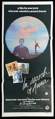 IN SEARCH OF ANNA Original Daybill Movie poster Richard Moir Australian ...