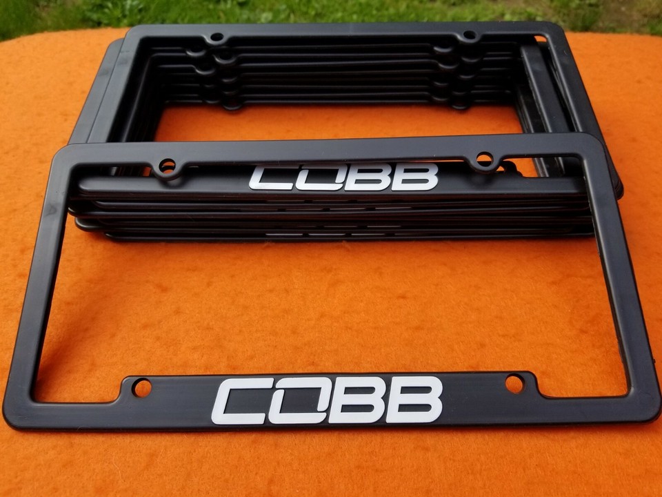 NEW COBB TUNING BLACK LICENSE PLATE FRAME - JDM | eBay