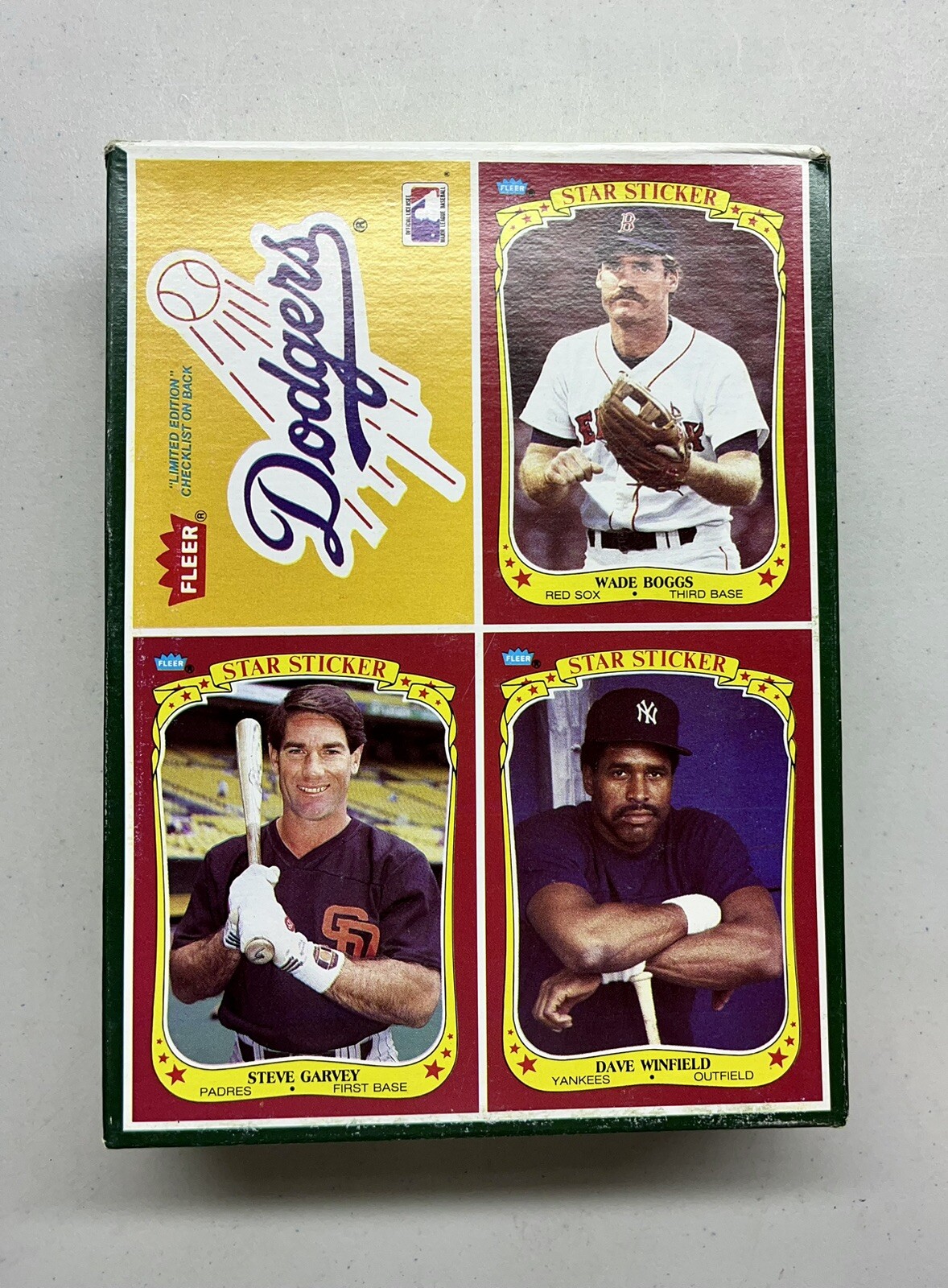 1986 Fleer Baseball Star Stickers Box. Dave Winfield Wade Boggs Steve ...