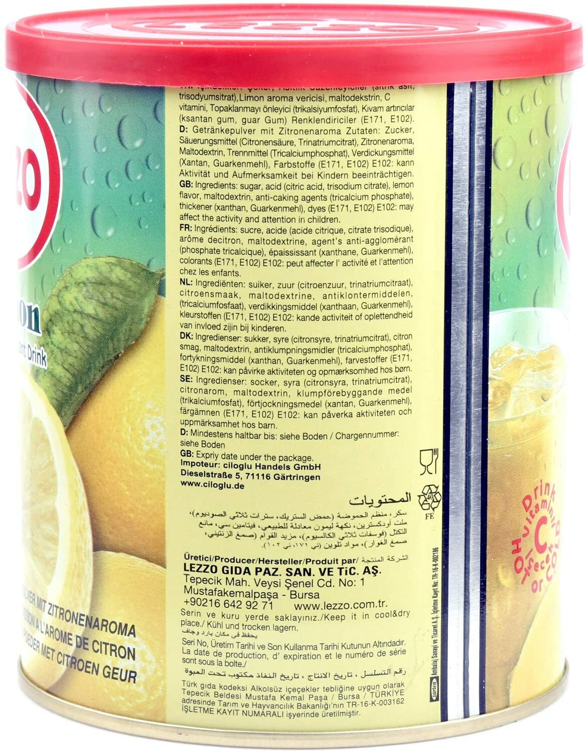 Lezzo Lemon Flavoured Instant Tea Drink - 700g (Oralet) 8690725114032 ...