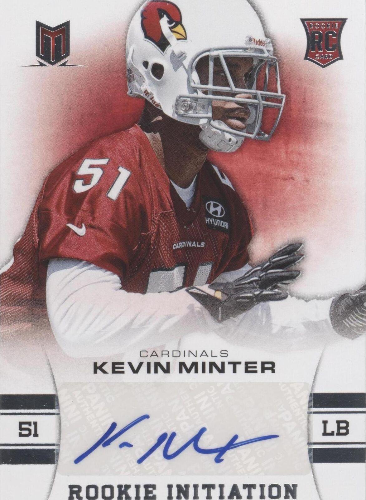 2013 Panini Momentum - Rookie Initiation Kevin Minter #55 Signatures ...