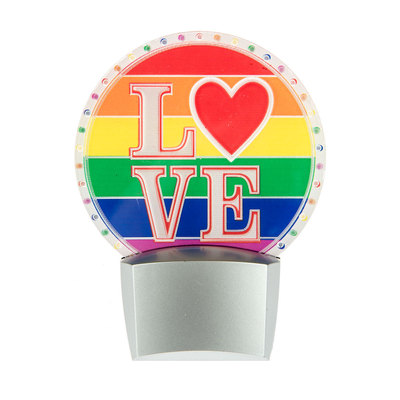 Love LGBTQ Gay Pride Flashing LED Rainbow Night Light | eBay UK