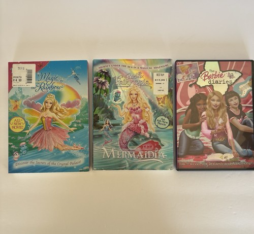 Barbie DVD Lot 3movies-The Barbie Diaries-Barbie Fairytopia-Magic Of ...