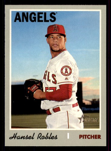 2019 Topps Heritage #673 Hansel Robles Los Angeles Angels | eBay