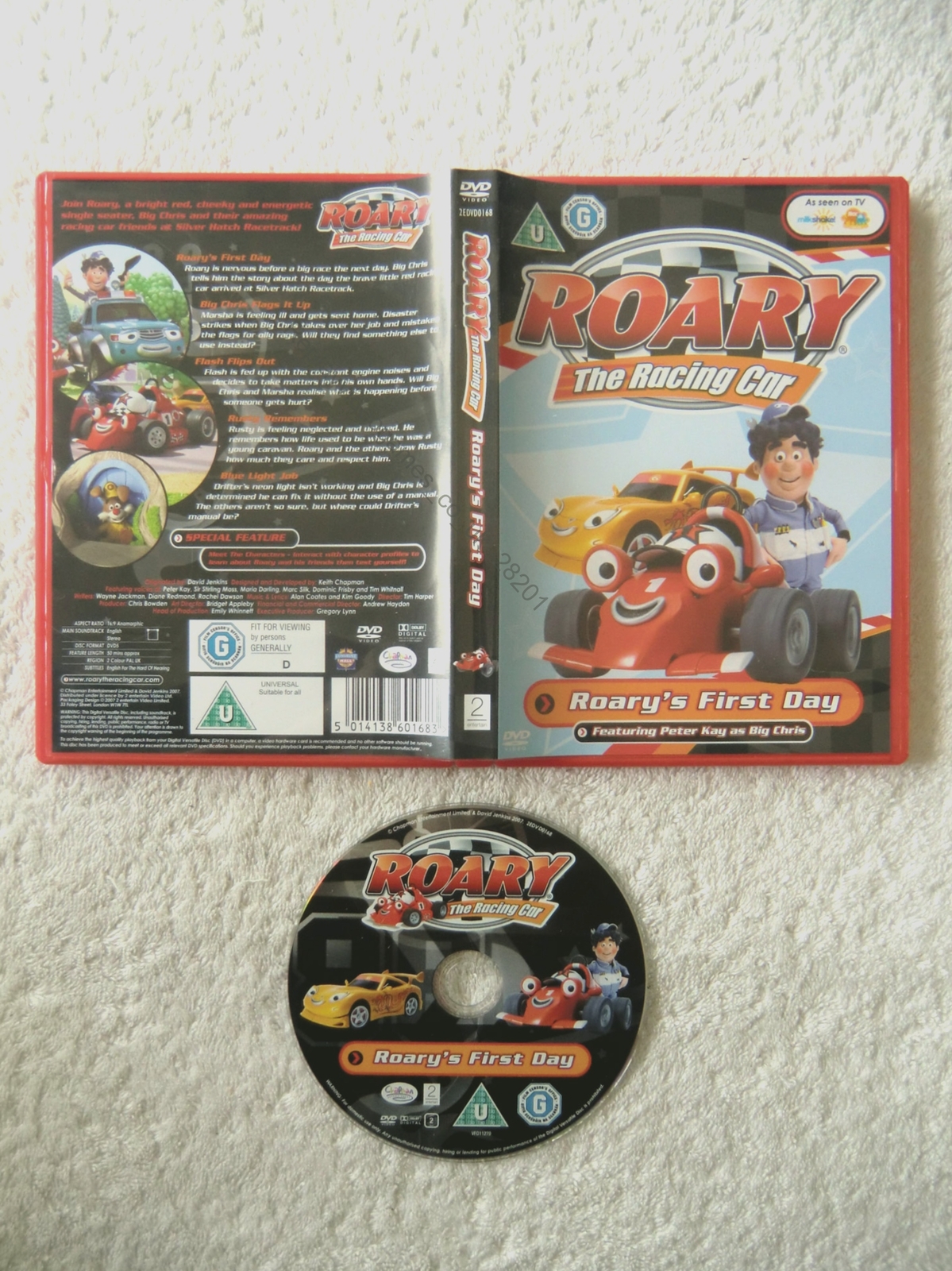 28201 DVD - Roary The Racing Car Roary's First Day 2007 2EDVD0168 ...