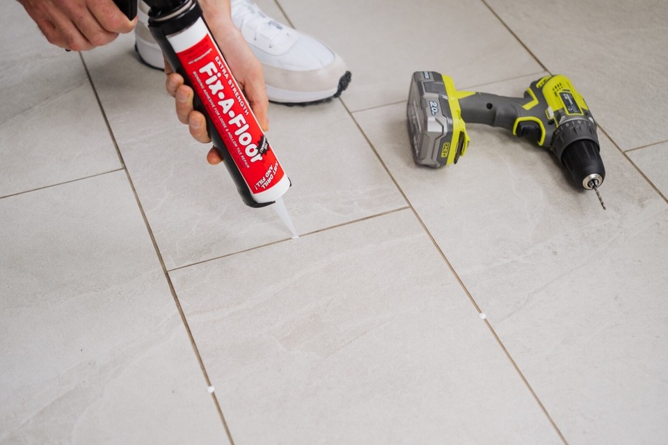 Fix-A-Floor Bonding Floor Adhesive for Loose & Hollow Tile Repair ...