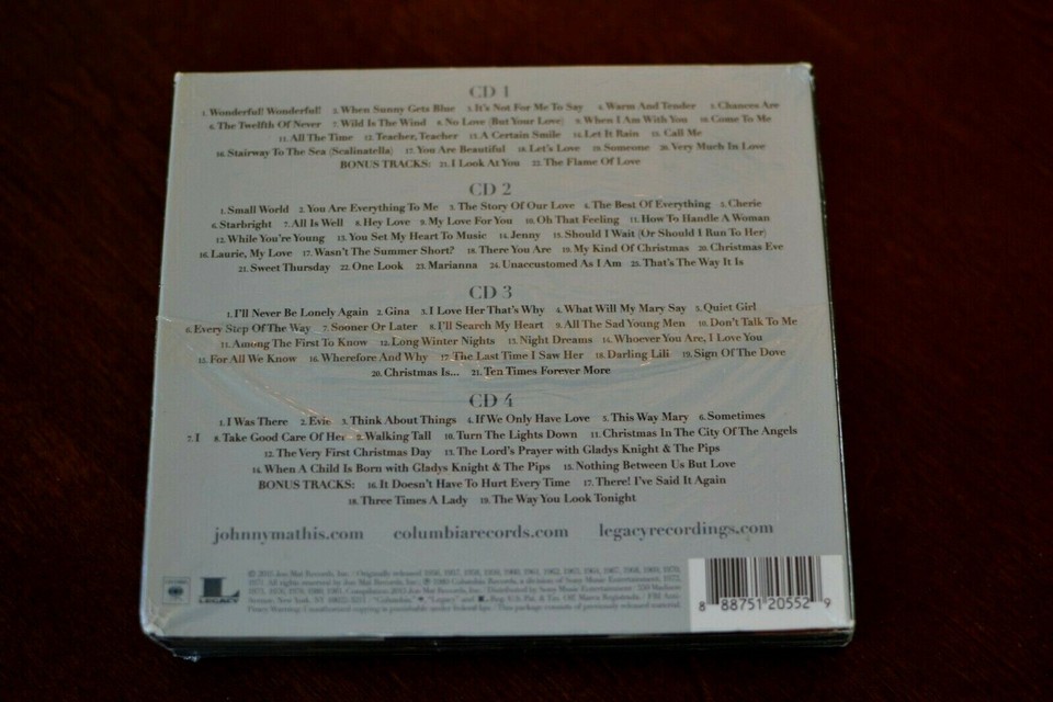 The Singles [Box] by Johnny Mathis (CD, 2015, 4 Discs, Sony Music) NEW ...