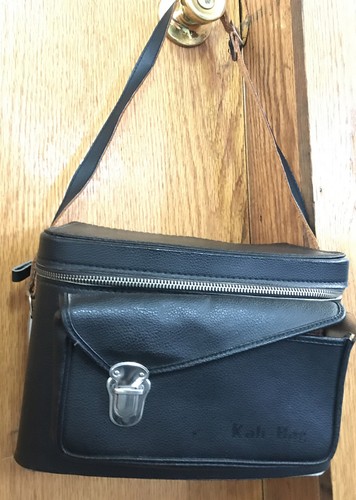 Vintage Kali Bag Camera Travel Bag Kalimar Zipper Case Red Liner Black ...