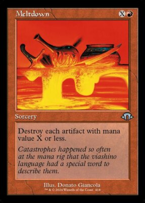 1 x Meltdown - Foil - Retro Frame - Modern Horizons 3 - NM-Mint - MTG ...